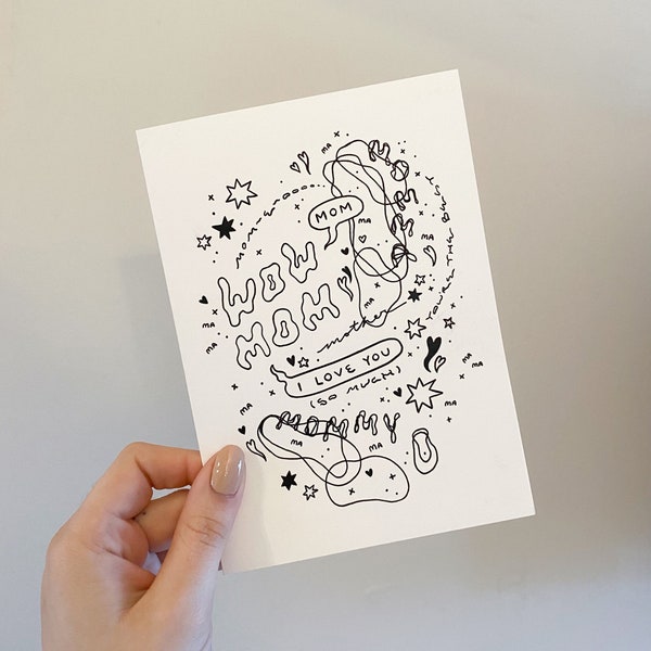 Calligraphy Card - Etsy