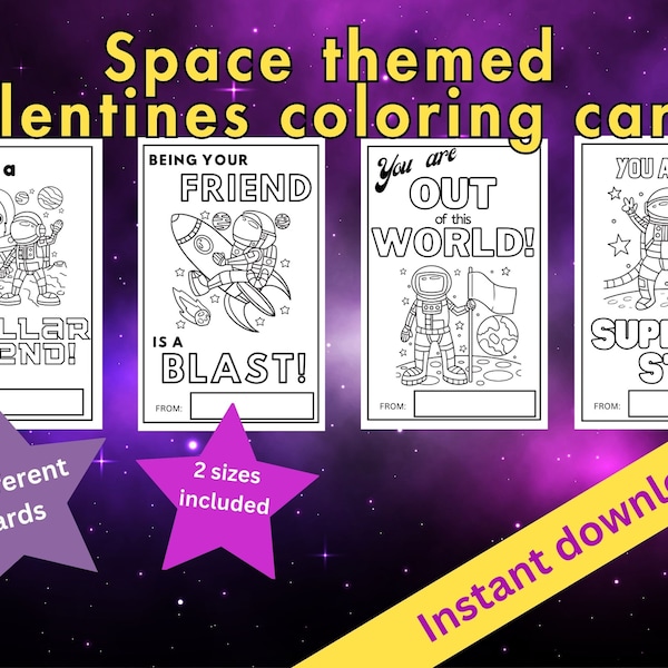 Space Valentine - Etsy