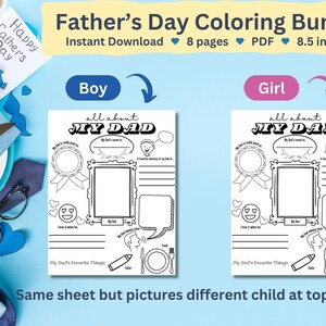 Father's Day Coloring Bundle - Etsy