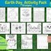 Earth Day Coloring and Activity Pack - Etsy Canada