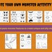 Create Your Own Monster Activity Pack - Etsy