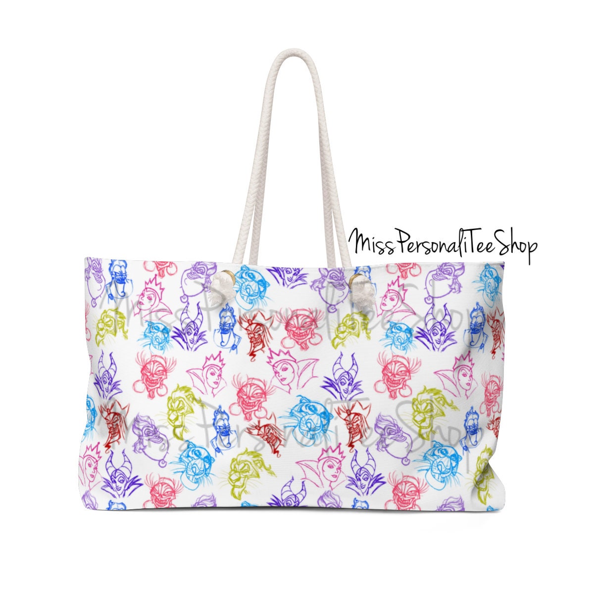 Disney Villain Sketch Weekender Bag - Disney World Travel Bag