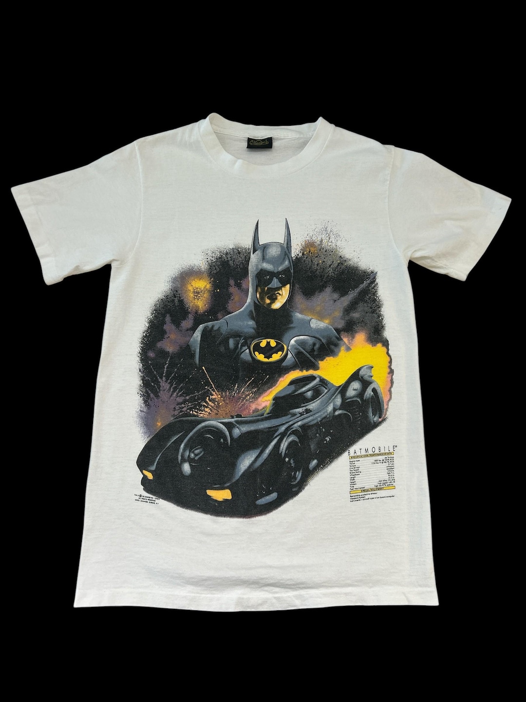 Vintage 1989 Batman Batmobile DC Comics T-shirt - Etsy