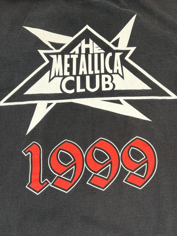 Vintage 1999 The Metallica Club T-Shirt - Gem