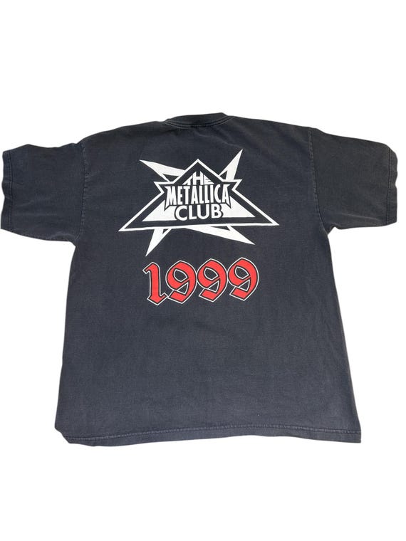 Vintage 1999 The Metallica Club T-Shirt - Gem