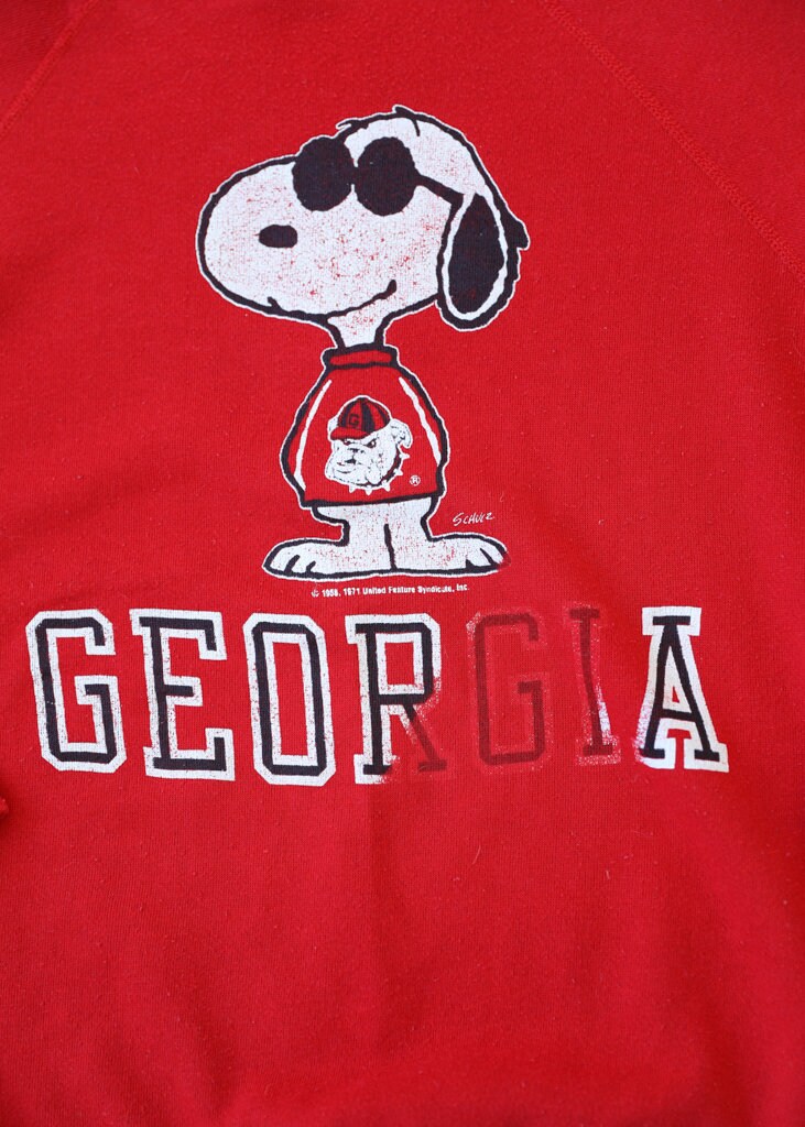 1990s Georgia Snoopy Sweater - Etsy