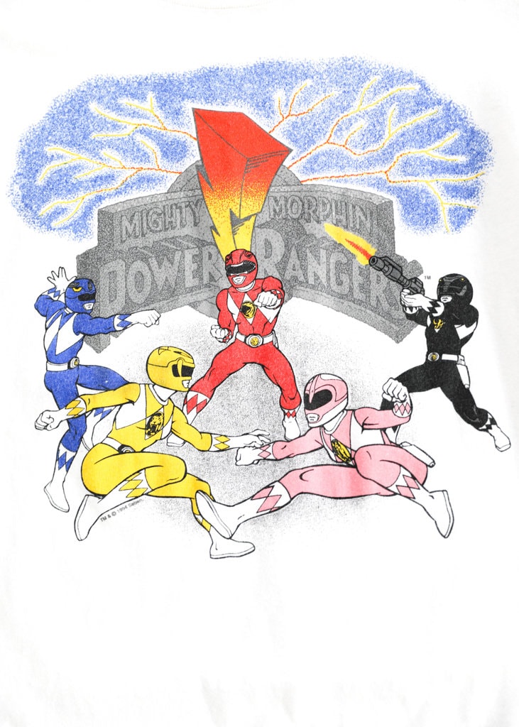 Vintage Power Rangers T-shirt - Etsy