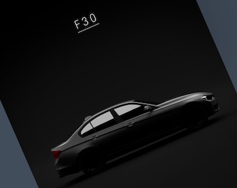 Bmw F30 Poster - Etsy UK