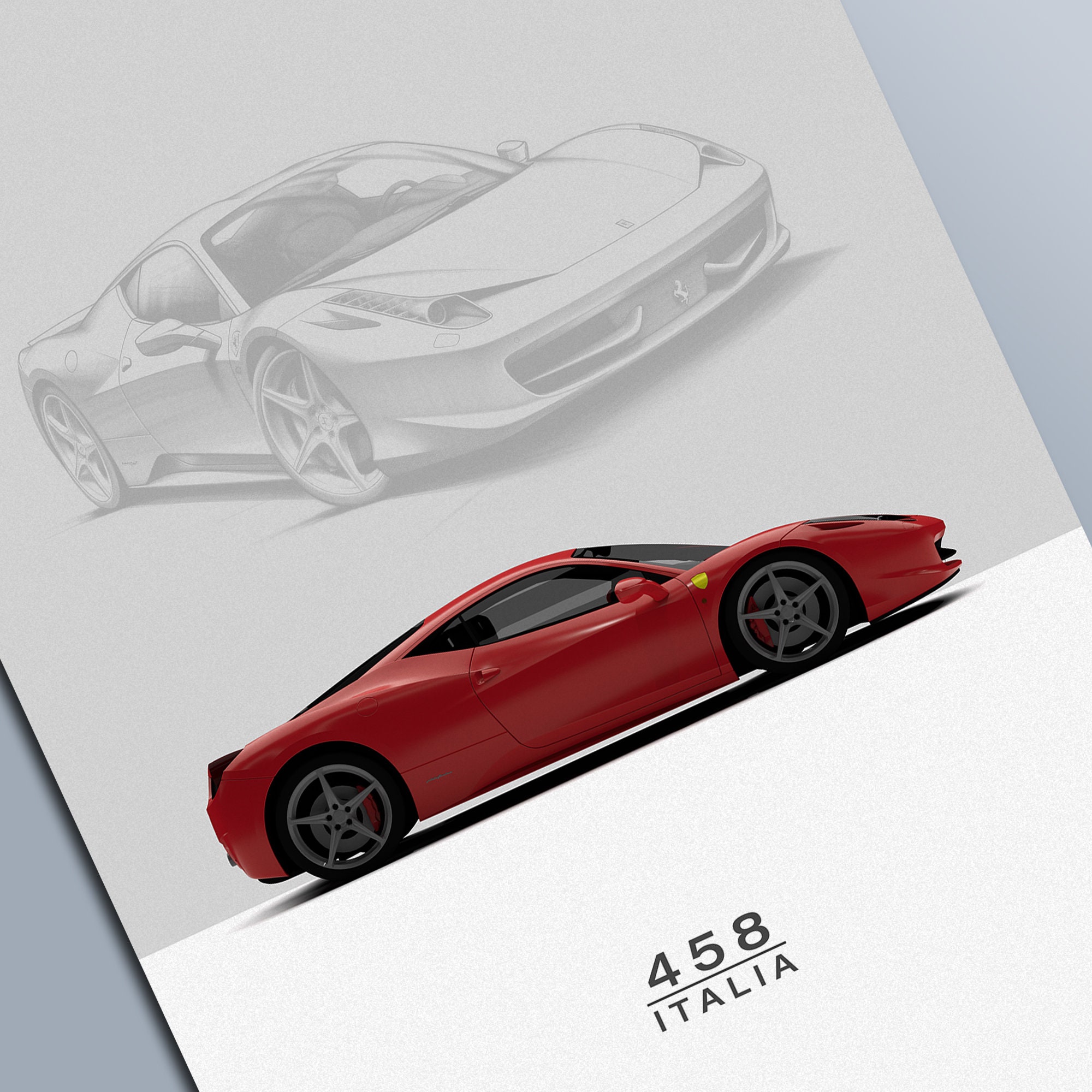How To Draw A Ferrari 458 Spider