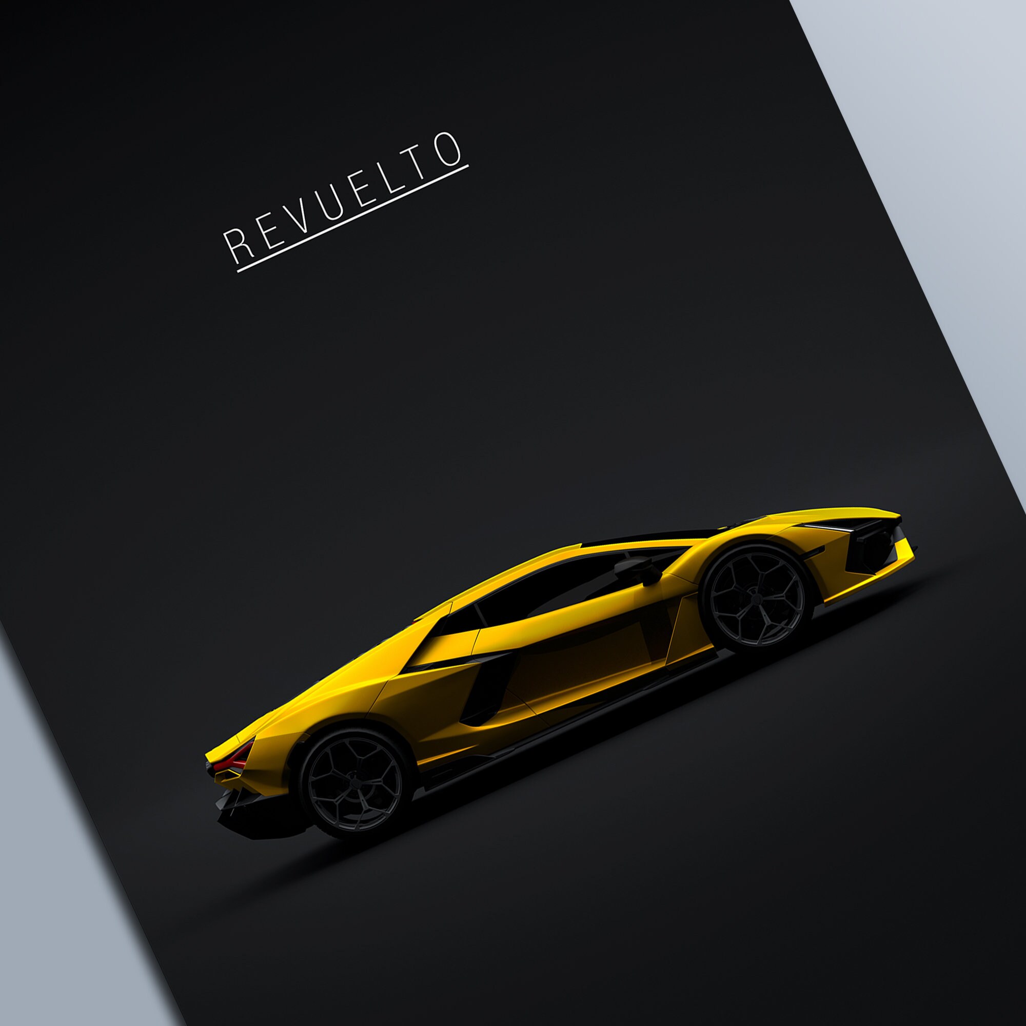 Lamborghini Revuelto 2023 Yellow Giallo Car Posters - Etsy