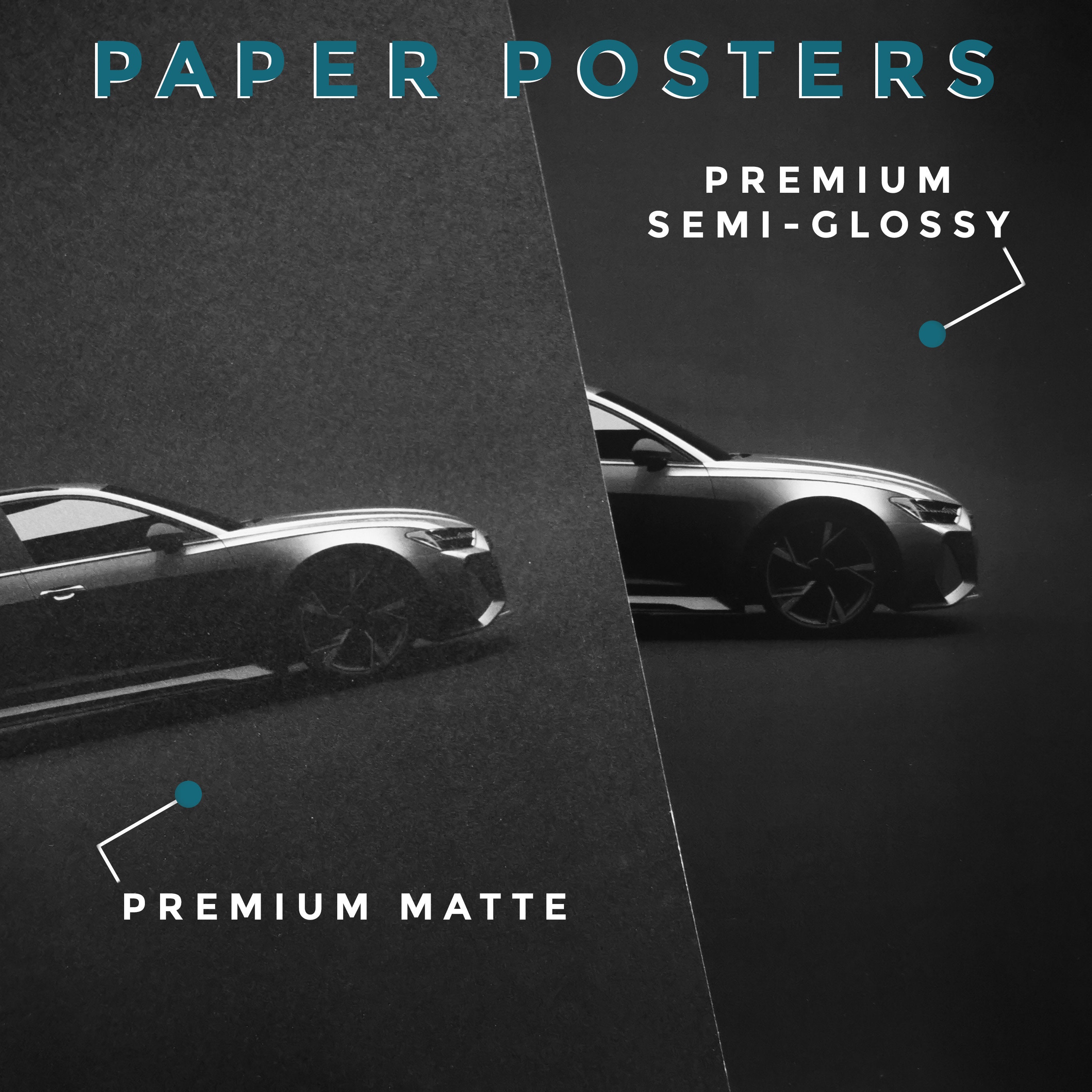 Audi Car Advertising Posters