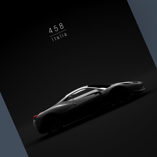 458 Ferrari Poster - Etsy