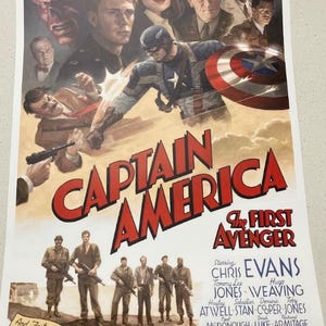 Captain America Poster Print - Etsy