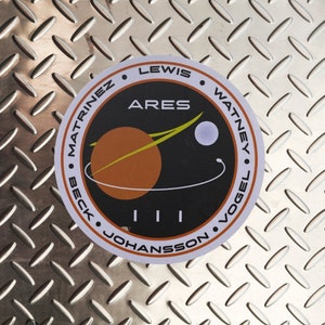 10 STICKER PACK Mars Mission Inspired Vinyl Decal Pack of 10 Choose ...