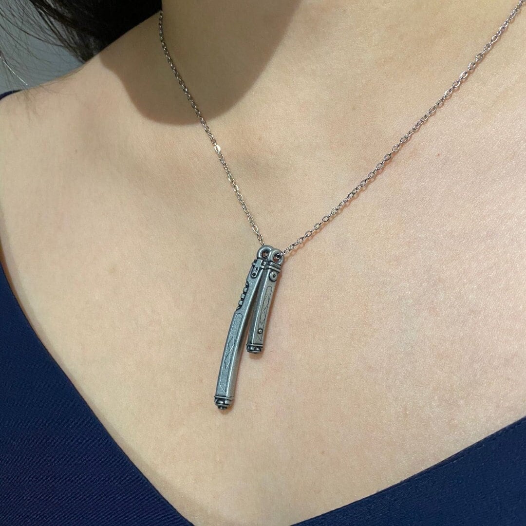 Handmade Ahsoka Laser Sword Pendant Women Men Charm Necklace, Geek ...