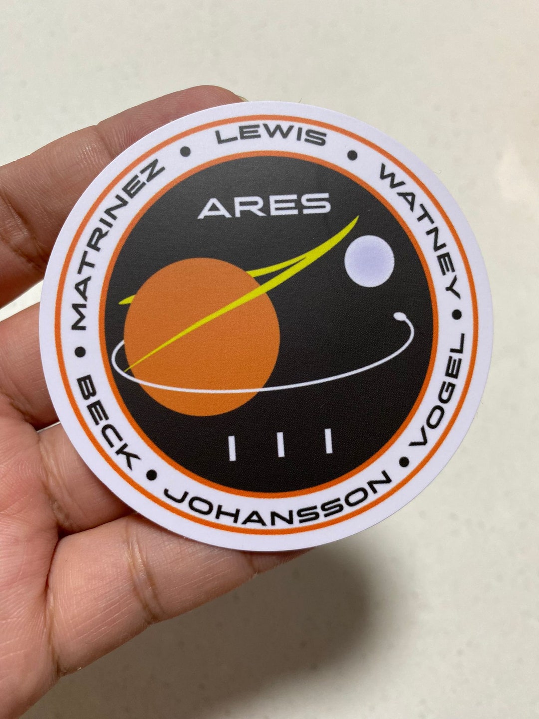 10 STICKER PACK Mars Mission Inspired Vinyl Decal Pack of 10 Choose ...