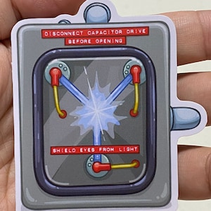 10 STICKER PACK Flux Capacitor Vinyl Decal Pack Choose Designs! - Etsy ...
