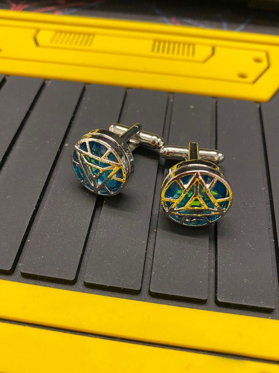 Iron Man Arc Reactor Cufflinks - Etsy