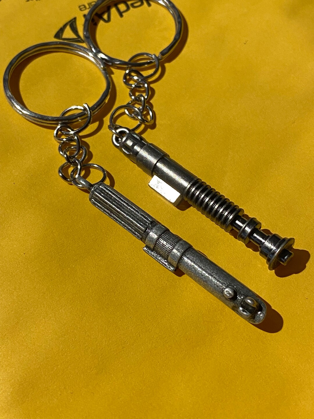 Handmade Alloy Laser Sword Hilt Set Keyring Keychain ,geek Jewelry ...