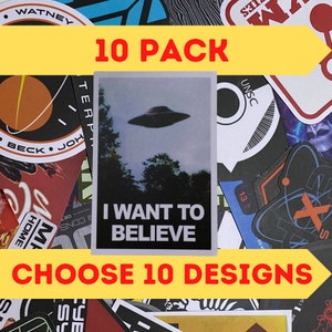 10 STICKER PACK Mars Mission Inspired Vinyl Decal Pack of 10 Choose ...