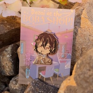 Dazai at the Boba Shop! | Enamel Pin - Etsy