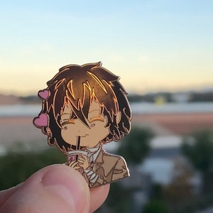 Dazai at the Boba Shop! | Enamel Pin - Etsy