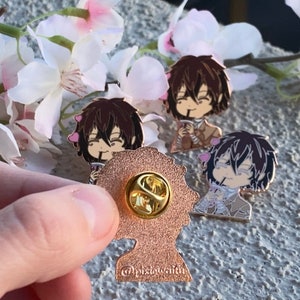 Dazai at the Boba Shop! | Enamel Pin - Etsy