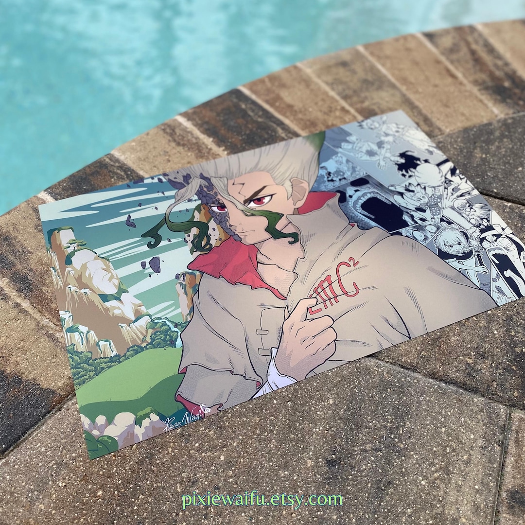 Dr Stone Senku Poster! | Anime Style Wall Art Print - Etsy