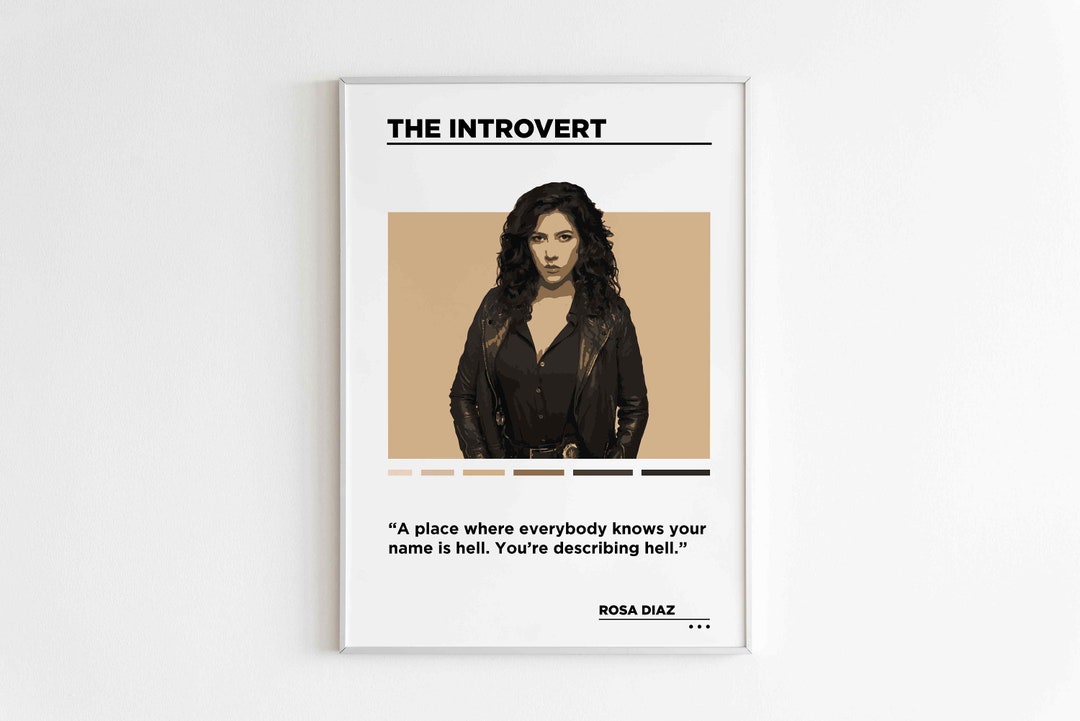 Rosa Diaz the Introvert Poster | Movie Print | Movie Wall Art | Movie ...