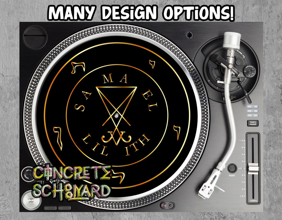 Gothic, Satanic & Demonic Themed Record Player Slipmat, High Quality ...