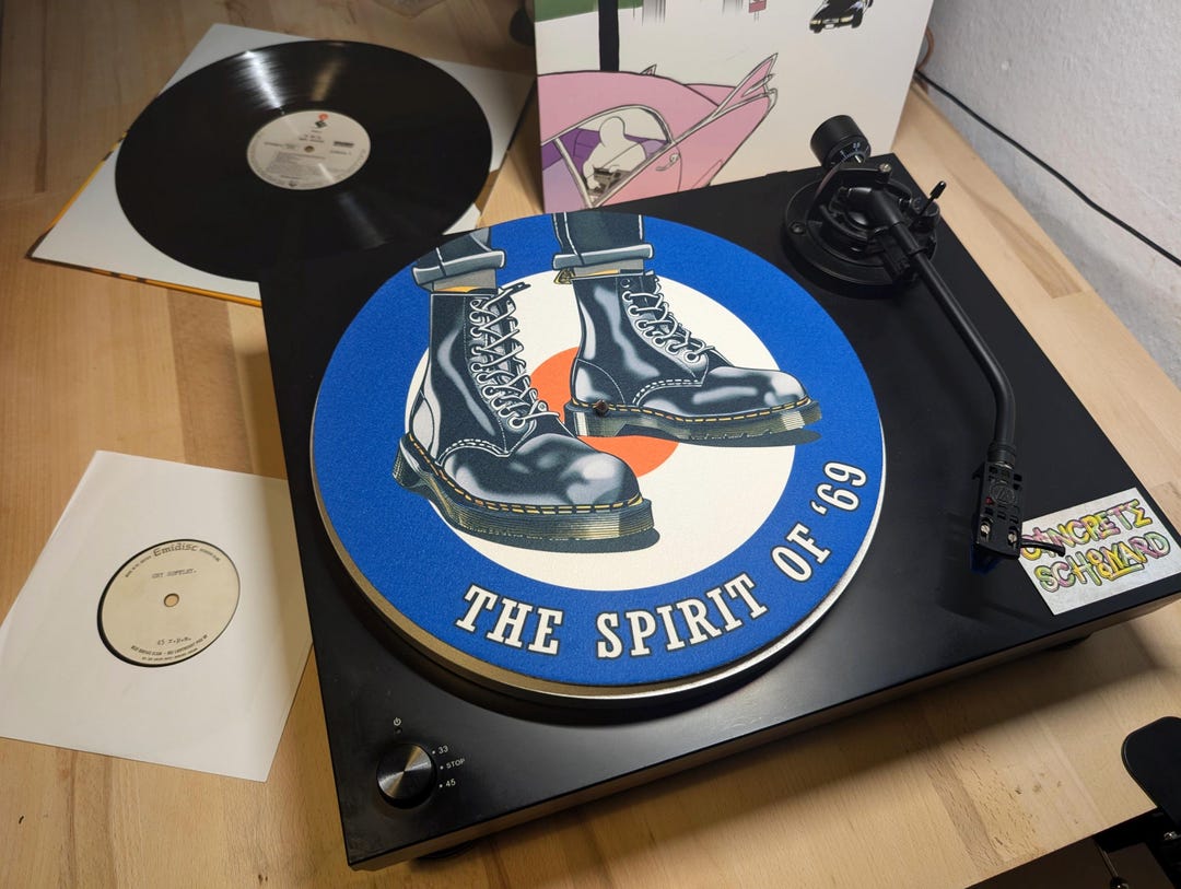 The Spirit of 69 Felt Record Player Turntable Slipmat, Vinyl Record ...