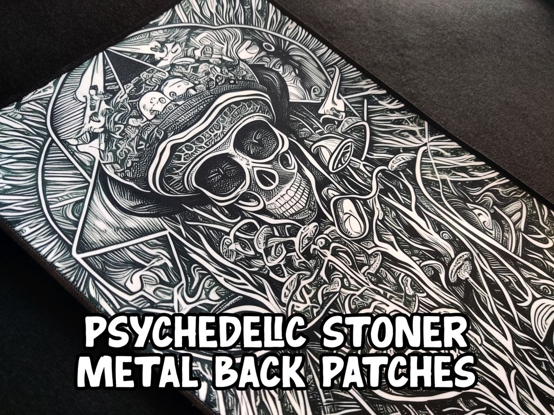 Psychedelic Stoner Rock Doom Metal Patches, Large Iron On/sew on Jacket ...