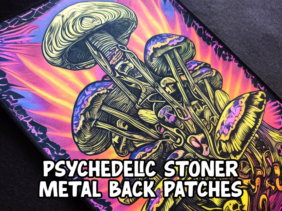 Psychedelic Stoner Rock Doom Metal Patches Large Iron On/sew - Etsy