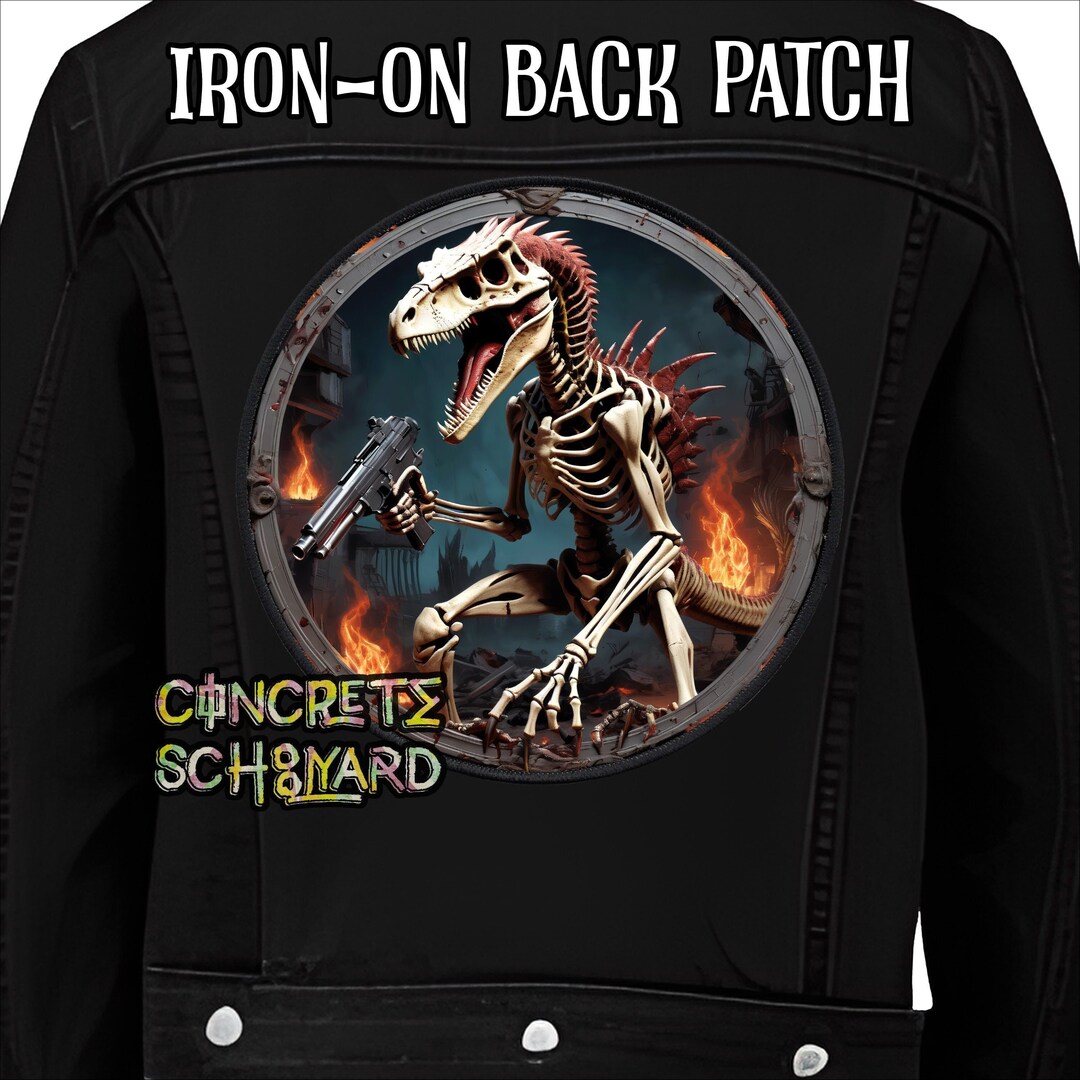 Heavy Metal Armed Raptor Large Iron on Back Patch for Coats & Jackets ...