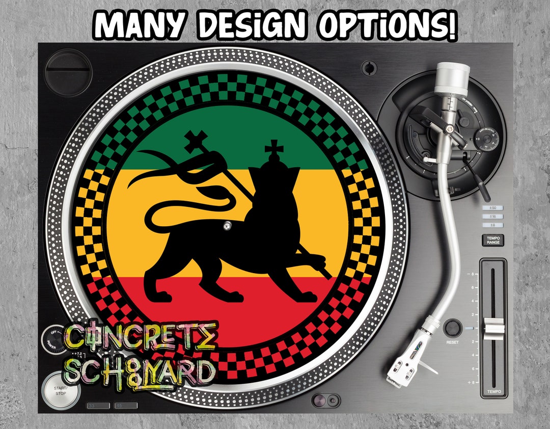 Conquering Lion of Judah Felt Turntable Slipmat, Jamaica Roots Reggae ...