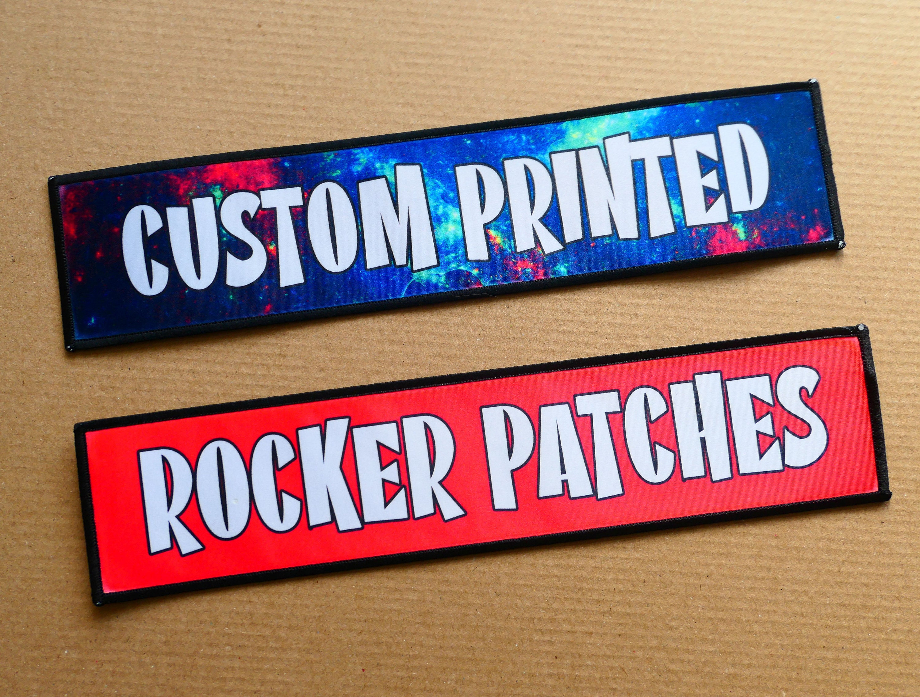 Design Your Own Top And Bottom Straight Rocker Patches