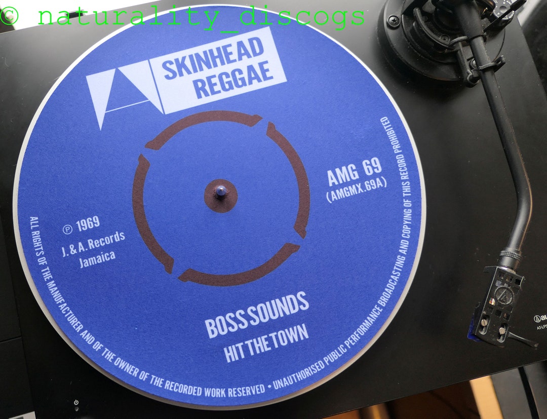 Skinhead Boss Reggae Sounds Hit the Town 12 Inch Felt Slipmat - Etsy