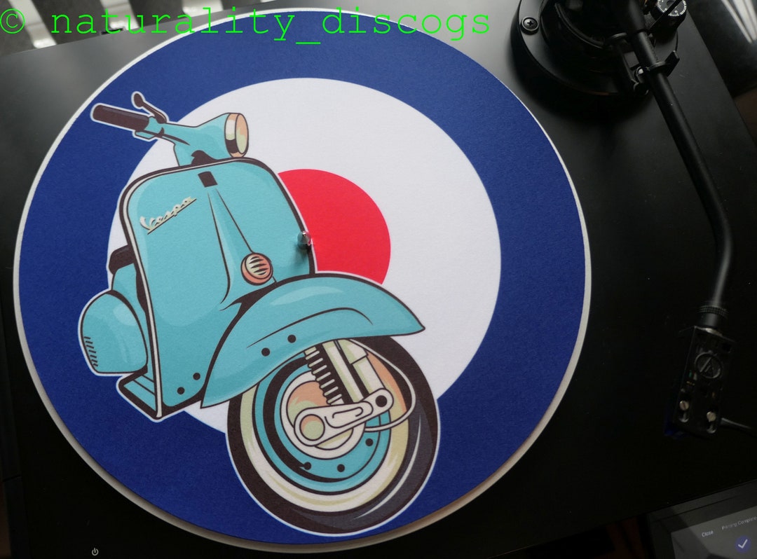 Mod Target & Vespa Scooter Felt Turntable Slip Mat for Record - Etsy