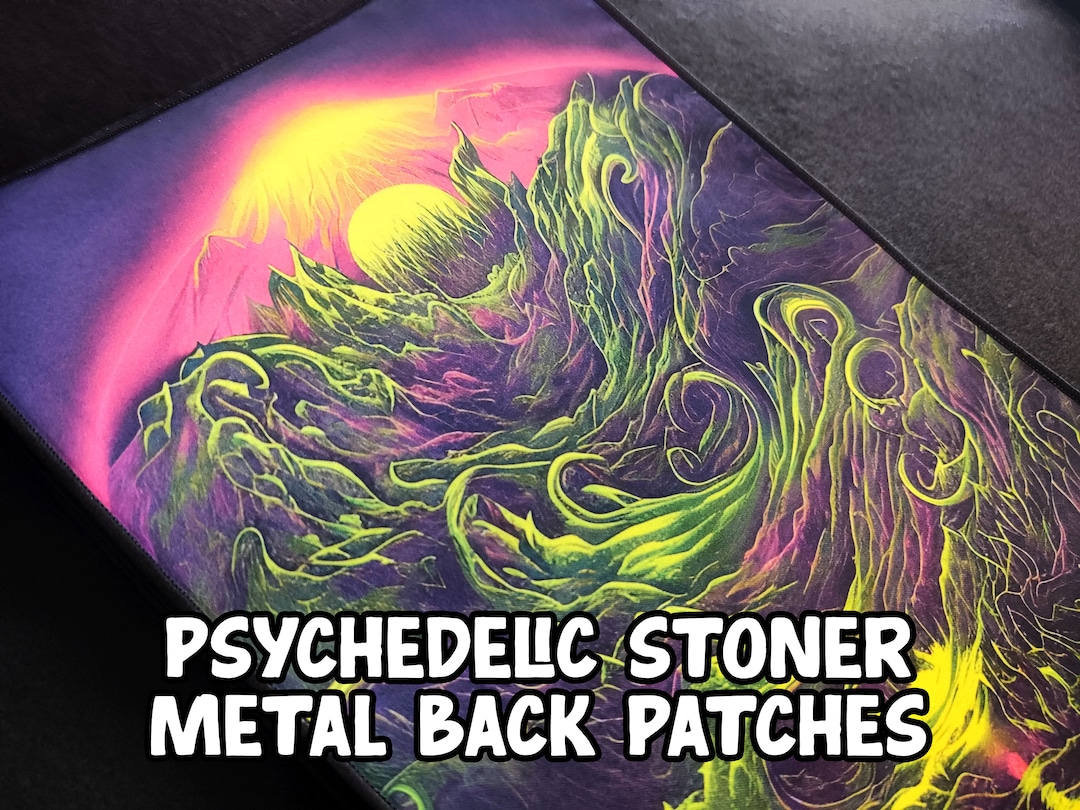 Psychedelic Stoner Rock Doom Metal Patches, Large Iron On/sew on Jacket Backpatch, Magic ...