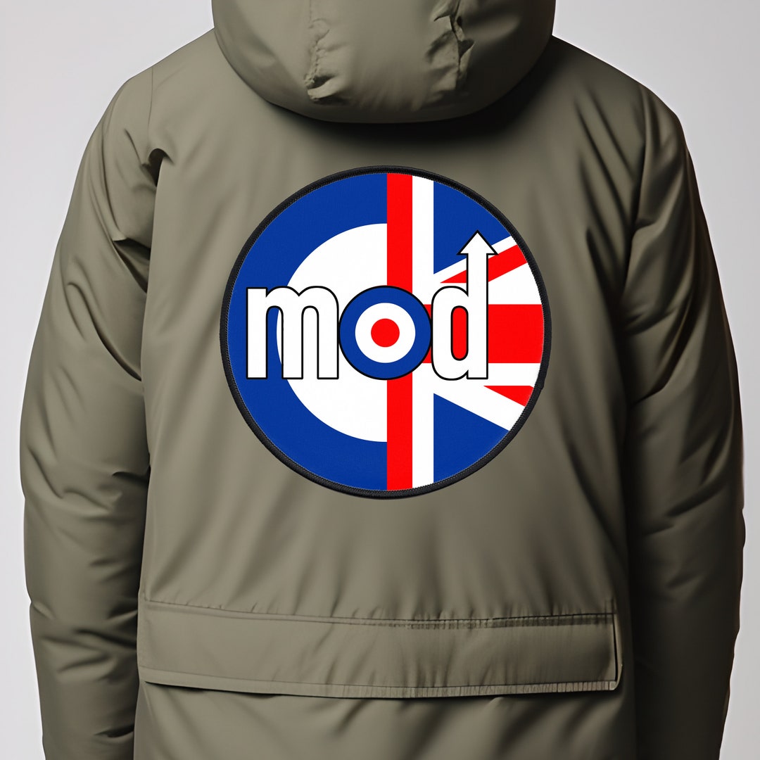 Mod Target Union Jack Patch, Large 10 Inch Iron on or Sew on Backpatch ...