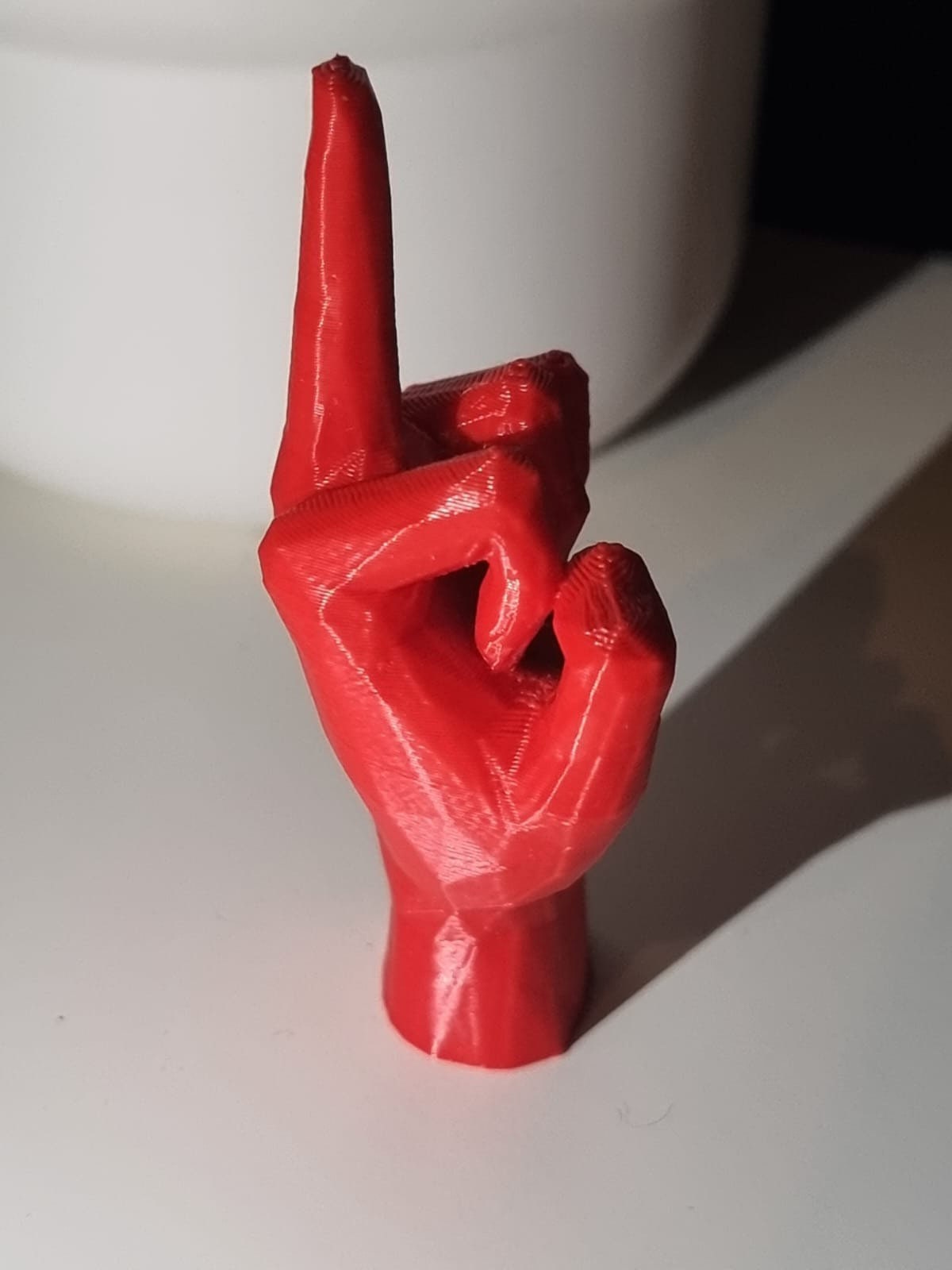 Low Polygon Middle Finger, Novelty Rude Gesture. - Etsy UK