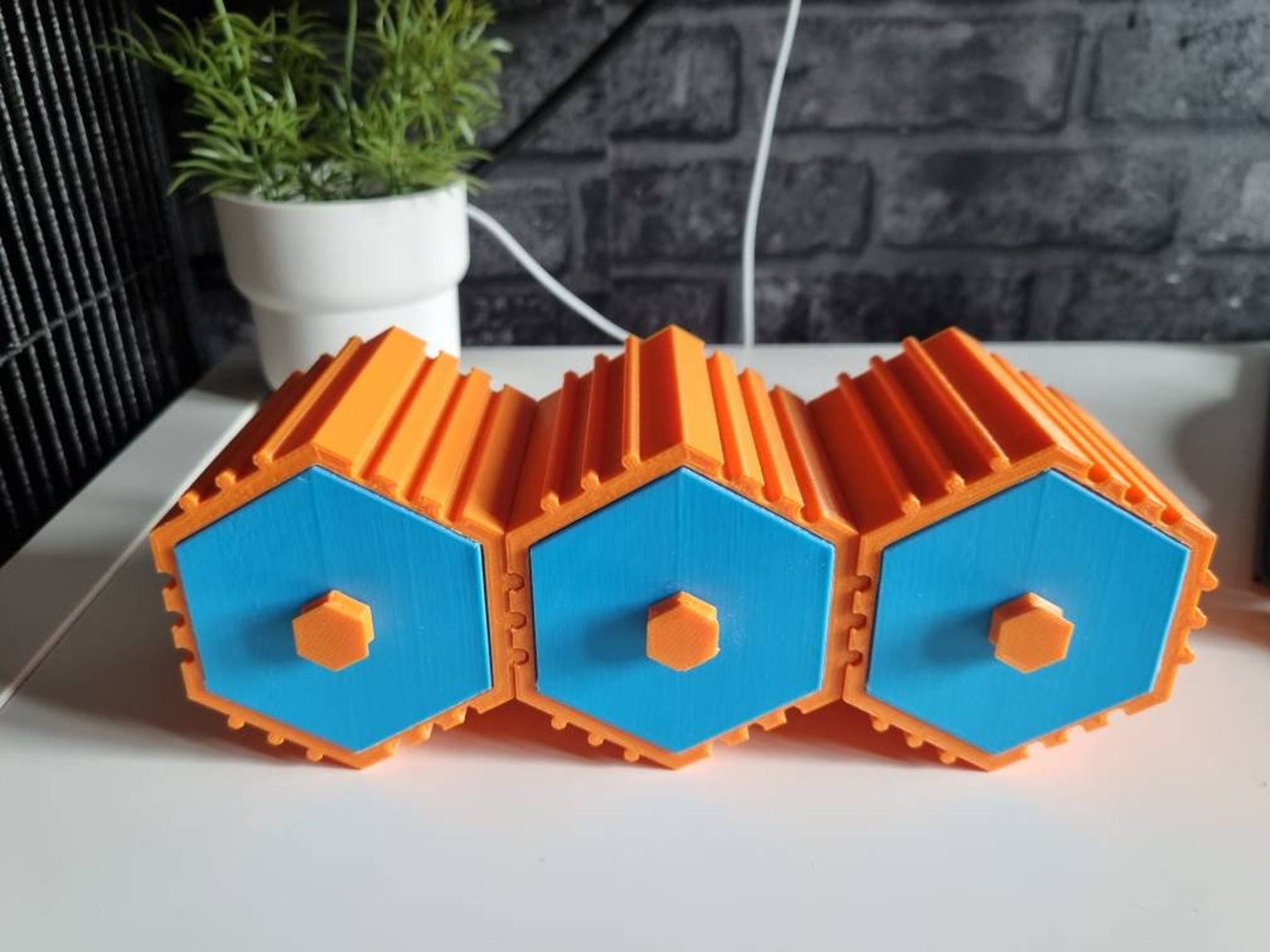 Hex Storage Drawers Remastered Interlocking Modular Fun - Etsy