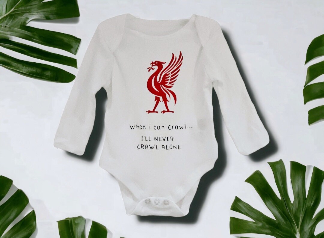 LFC Baby Grow | You'll Never Crawl Alone, Red Bird - Etsy Canada