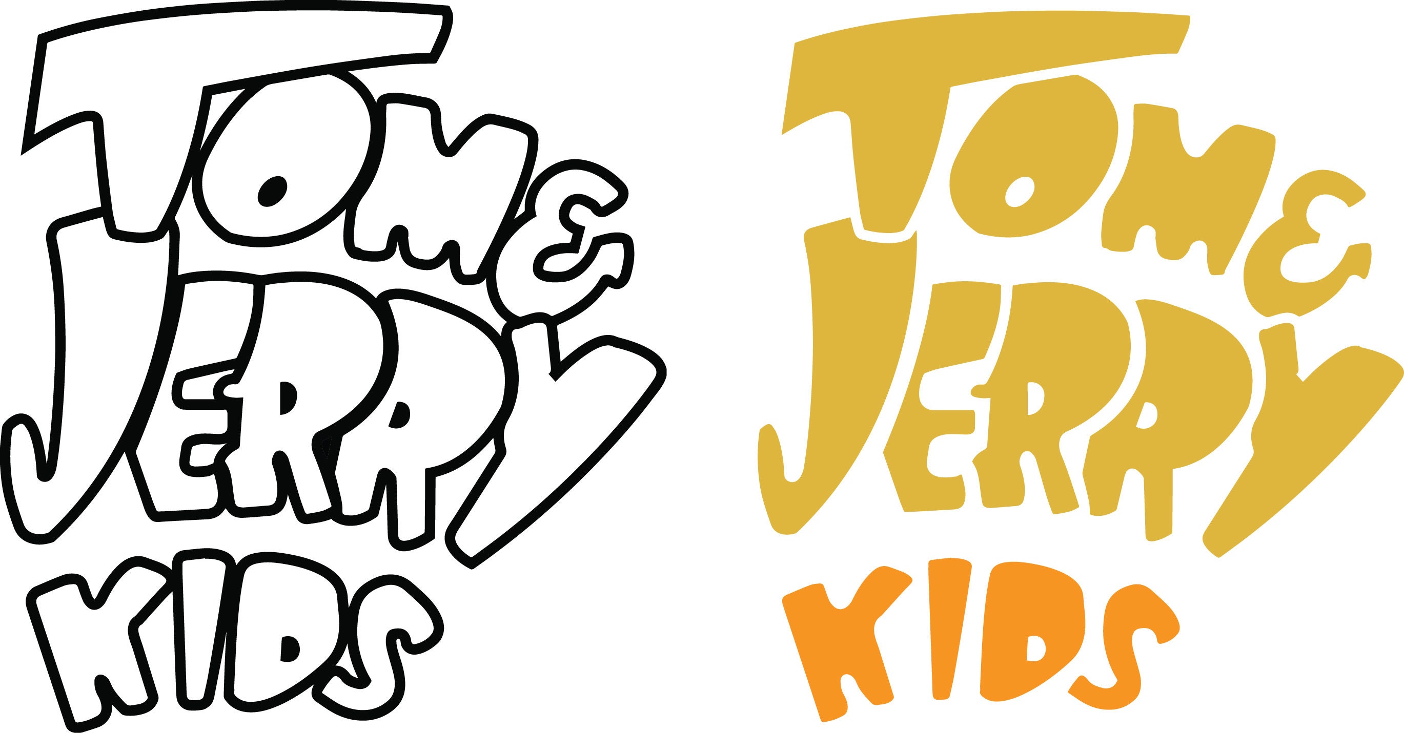 Kid Versions of Tom and Jerry SVG Files - Etsy