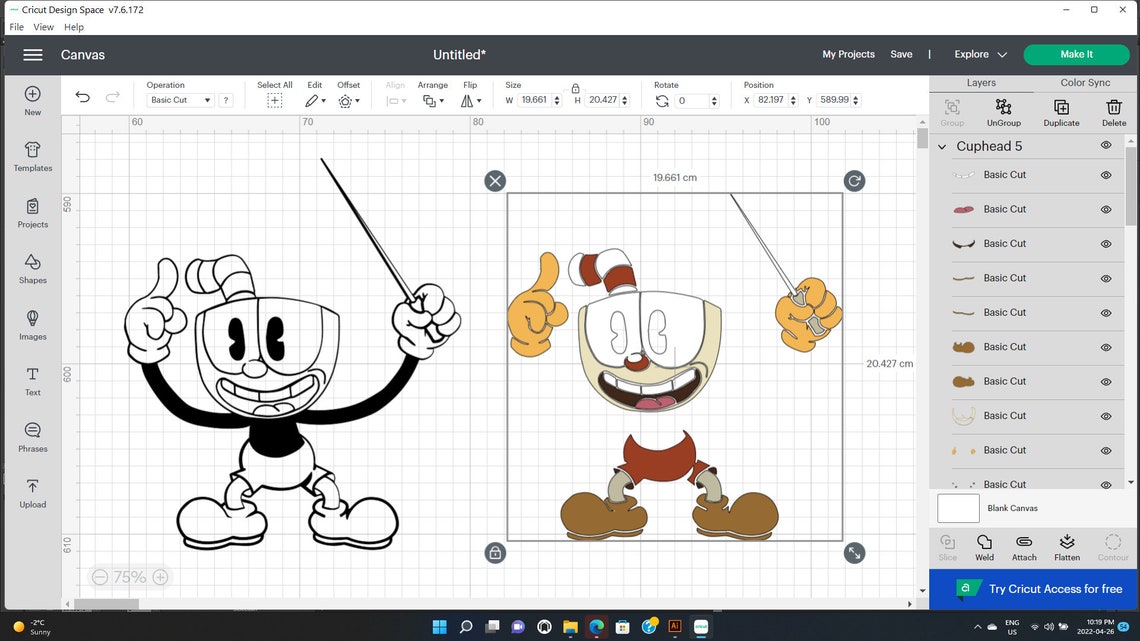 Cuphead, Clipart, Main Character in Cupheadshow, Svg, Png,pdf File ...