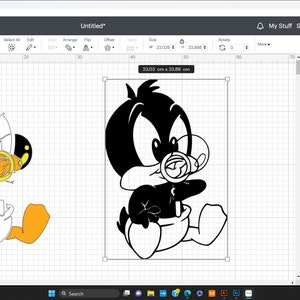 BABY DUFFY DUCK ( for Cricut, Svg, Png,pdf Files Digital Download - Etsy
