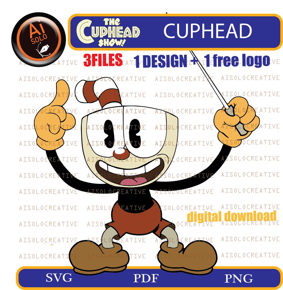 Cuphead, Clipart, Main Character in Cupheadshow, Svg, Png,pdf File ...