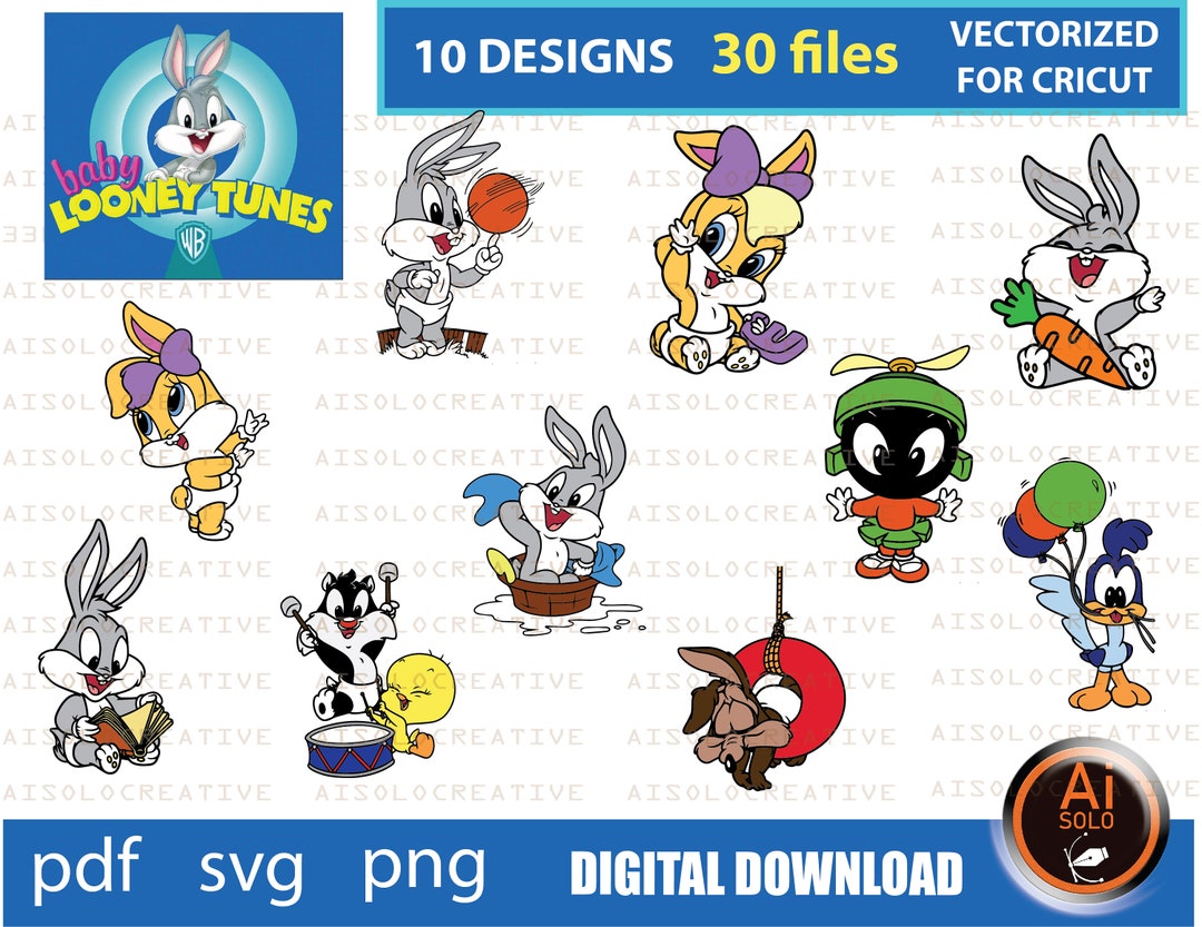 CRICUT CARTOONS, CLIPART (vectorized, Digital Download, Svg, Pdf, Png ...