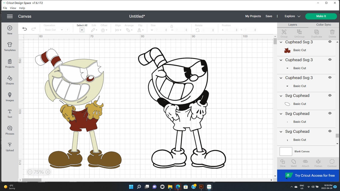 Cuphead, Clipart, Main Character in Cupheadshow, Svg, Png,pdf File ...