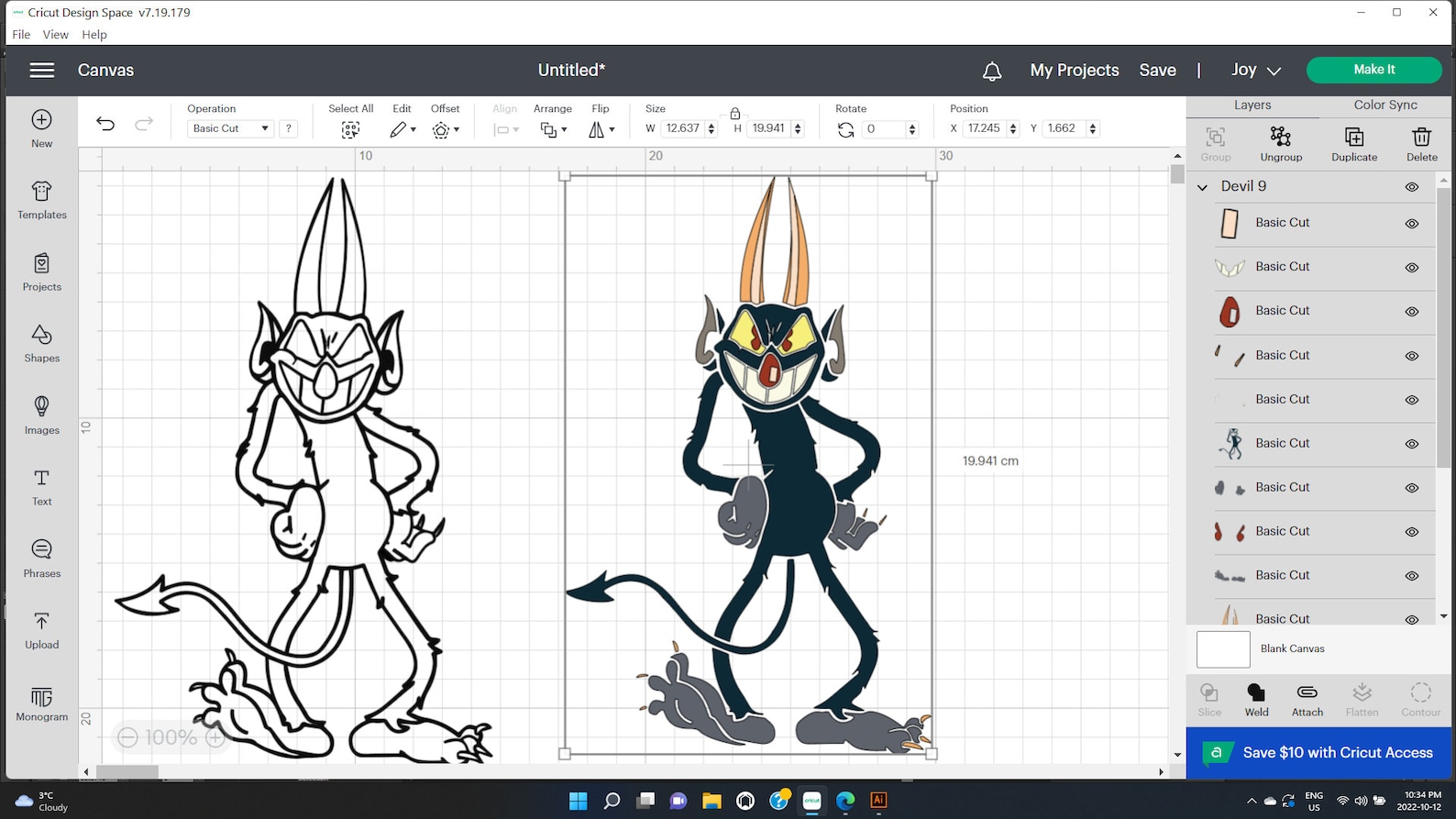 2022 THE Devil on Cuphead Show Cricut. Cartoon, Svg,png,pdf Files, Clipart,vector, Tv - Etsy